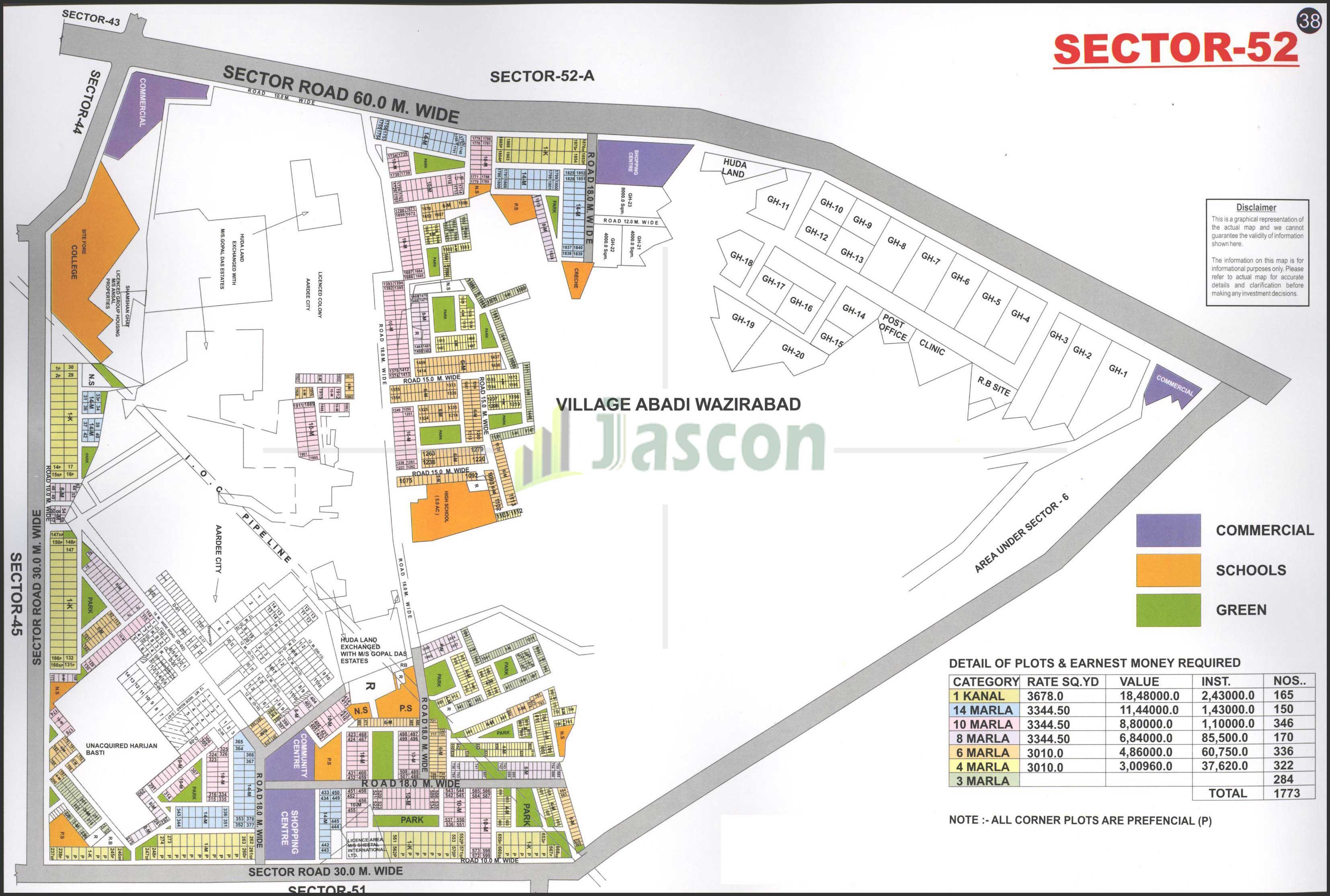 Gurgaon Map Sector 55